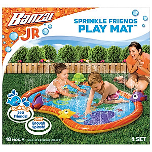 BANZAI 58 Inch Sprinkle Friends Play Mat, Watermat