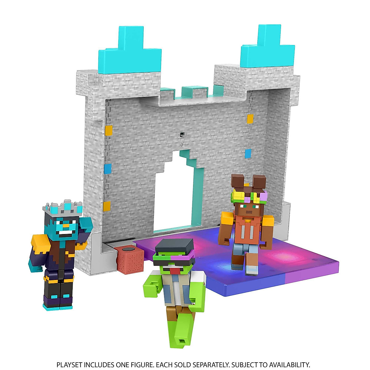 Mattel Minecraft Toys, Creator Series Palace Playset with Party Supreme Action Figure, Minecraft Game 3.25-inch figure, Plus Lights, Sounds and Music