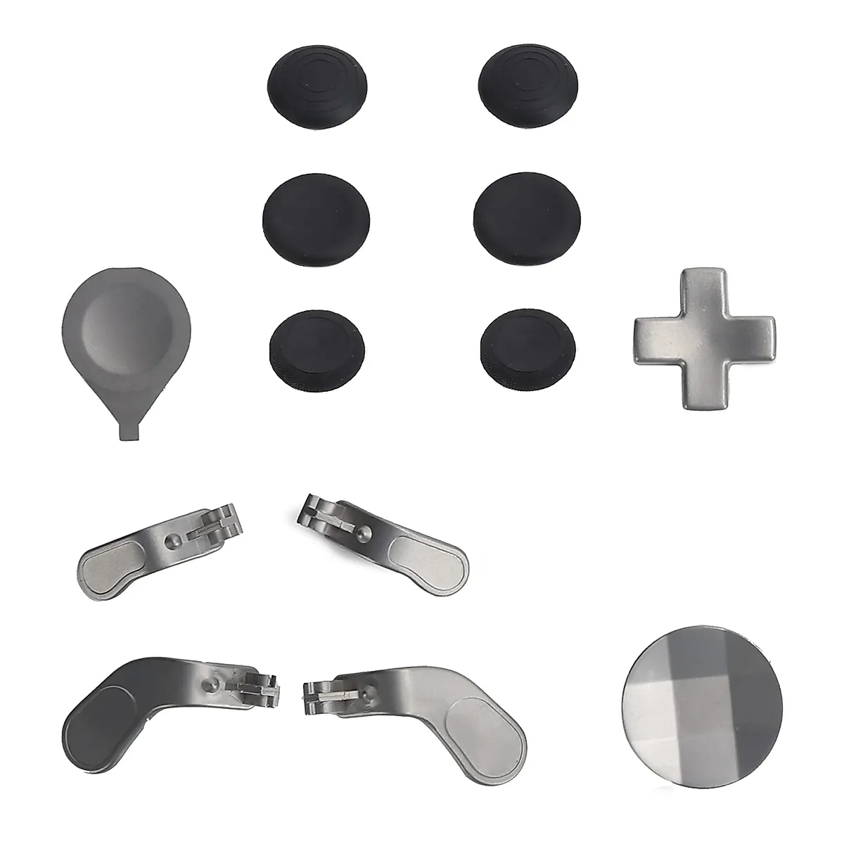YYOYY Game Controller Accessories Metal Silicone,Complete Replacement Elite Controller Gaming Controller Gamepad Thumbsticks Paddles Set for ONE Elite Series 2
