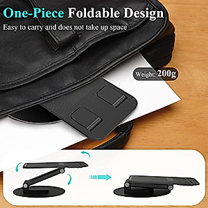 LDSXAY Rotatable Cell Phone Stand Height Adjustable Phone Holder for Desk Portable iPhone Stand, Foldable Cellphone Stand Compatible with All Mobile Phone iPhone 13 14 Pro Max 4-10'' Desk Accessories