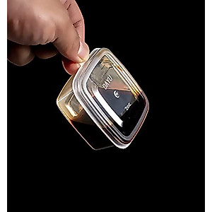 OULIGET Plastic Souffle Cups,Disposable Clear Leak Proof Sauce Cup With Hinged Lid,Used for Various Sauces,Food Samples,Storage Crafts,2 OZ,Square 50 Pieces