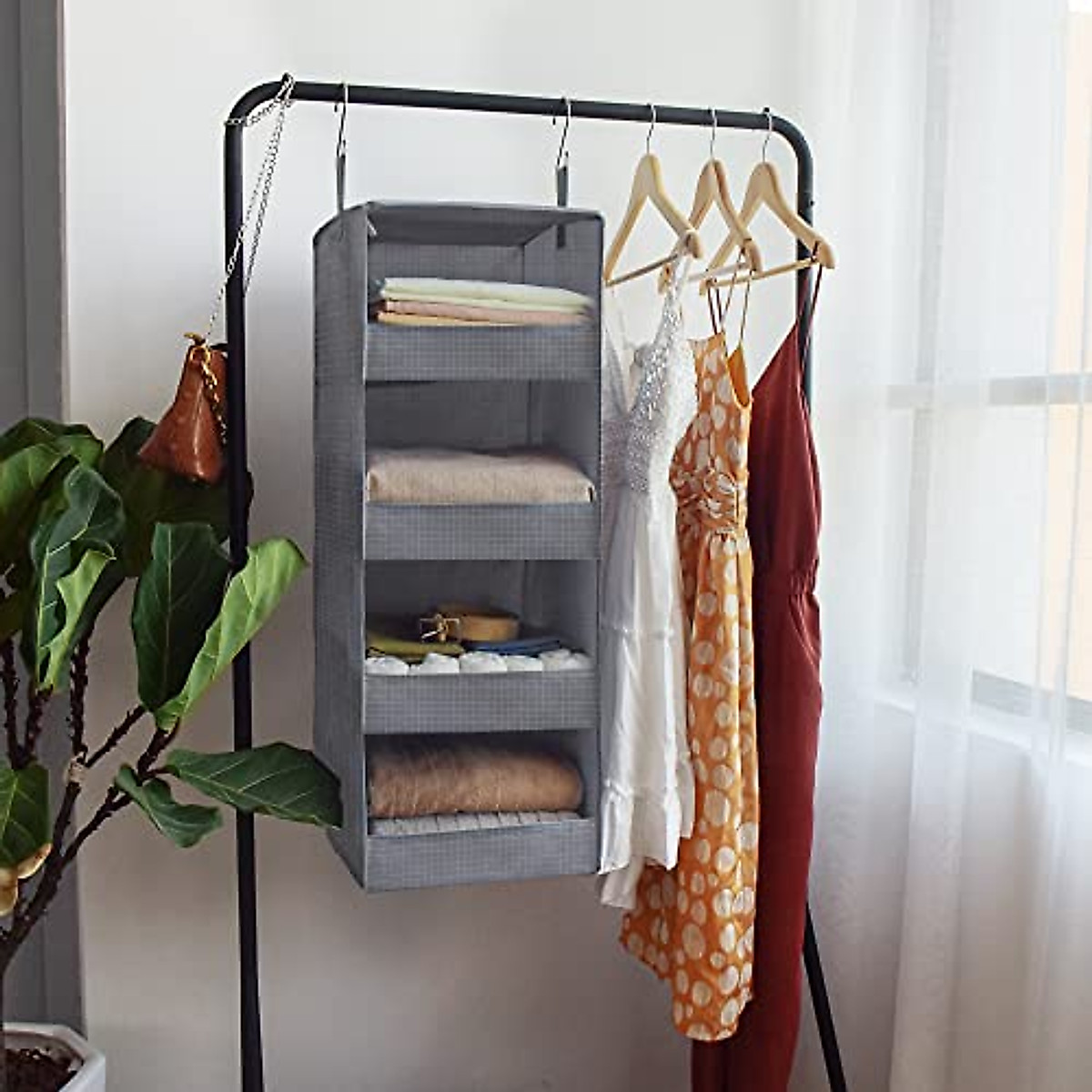 GRANNY SAYS Bundle of 1-Pack Closet Hanging Organizer & 1-Pack Hanging Closet Organizers and Storage