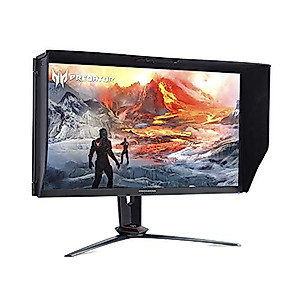 Acer Predator XB273K Sbmiprzx 27" UHD (3840 x 2160) IPS NVIDIA G-SYNC Monitor, VESA Certified DisplayHDR 400, Quantum Dot, 144Hz, 4ms, DCI-P3, Delta E<2 (1 x Display Port & 1 x HDMI Port),Black