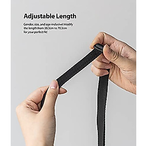 Ringke Lanyard Design Strap Shoulder Neck Hand Wrist Designed for Cell Phone Cases, Keys, Cameras & ID QuikCatch Lanyard Adjustable String - Black