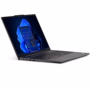 Lenovo ThinkPad E16 Gen 1 Business Laptop, 16 WUXGA (1920 x 1200) Non-Touch, AMD Ryzen 5 7530U, 24GB RAM, 512GB SSD, Fingerprint Reader, Webcam, Windows 11 Pro, XPI Bundle