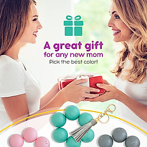 TOTES BABIES Boogie Bracelet – Easily Accessible Always at Hand Storage Bracelet for Moms on the Go (Pink)