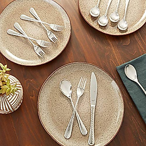 Ginkgo International Shimmer 20-Piece Stainless Steel Flatware Place Setting, Service for 4