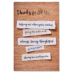 American Greetings Thank You Card (Appreciated)