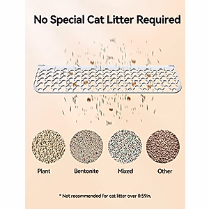 MeoWant Self-Cleaning Cat Litter Box, Integrated Safety Protection Automatic Cat Litter Box for Multi Cats, Extra Large/Odor Isolation/APP Control Smart Cat Litter Box with Mat & Liner