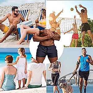 EDOTON Men's Swimming Trunks,Summer Quick Dry Swimwear Shorts Pants for Beach Hotspring Surfing Casual Training Pants L B Navy Blue