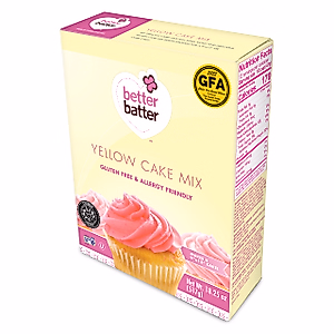 Better Batter Cake Mix Gluten Free Yellow -- 18.25 oz by Better Batter
