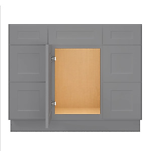 LOVMOR 42'' Bathroom Vanity, Single Sink Storage Unit, Large Capacity for Laundry Room, Kitchen, Shower Room & Utility Room.