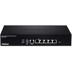 TRENDnet Gigabit Multi-WAN VPN Business Router, TWG-431BR, 5 x Gigabit Ports, 1 x Console Port, QoS, Inter-VLAN Routing, Dynamic Routing, Load-Balancing, High Availability, Online Firmware Updates