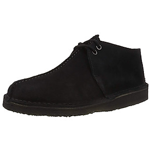Clarks Men's Desert Trek Moccasin, Black Suede, 10 Medium US