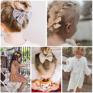 20pcs Baby Girl Hair Bows Clips Fully Lined Alligator Clips Barrettes Hair Accessories for Little Girls Toddler School Age Kids Teens Gifts