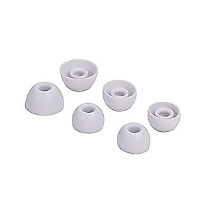 Replacement Silicone Tips Earbuds Buds Eartips Set for Beats Studio Buds Earphone Headphones,6 Pairs (White)