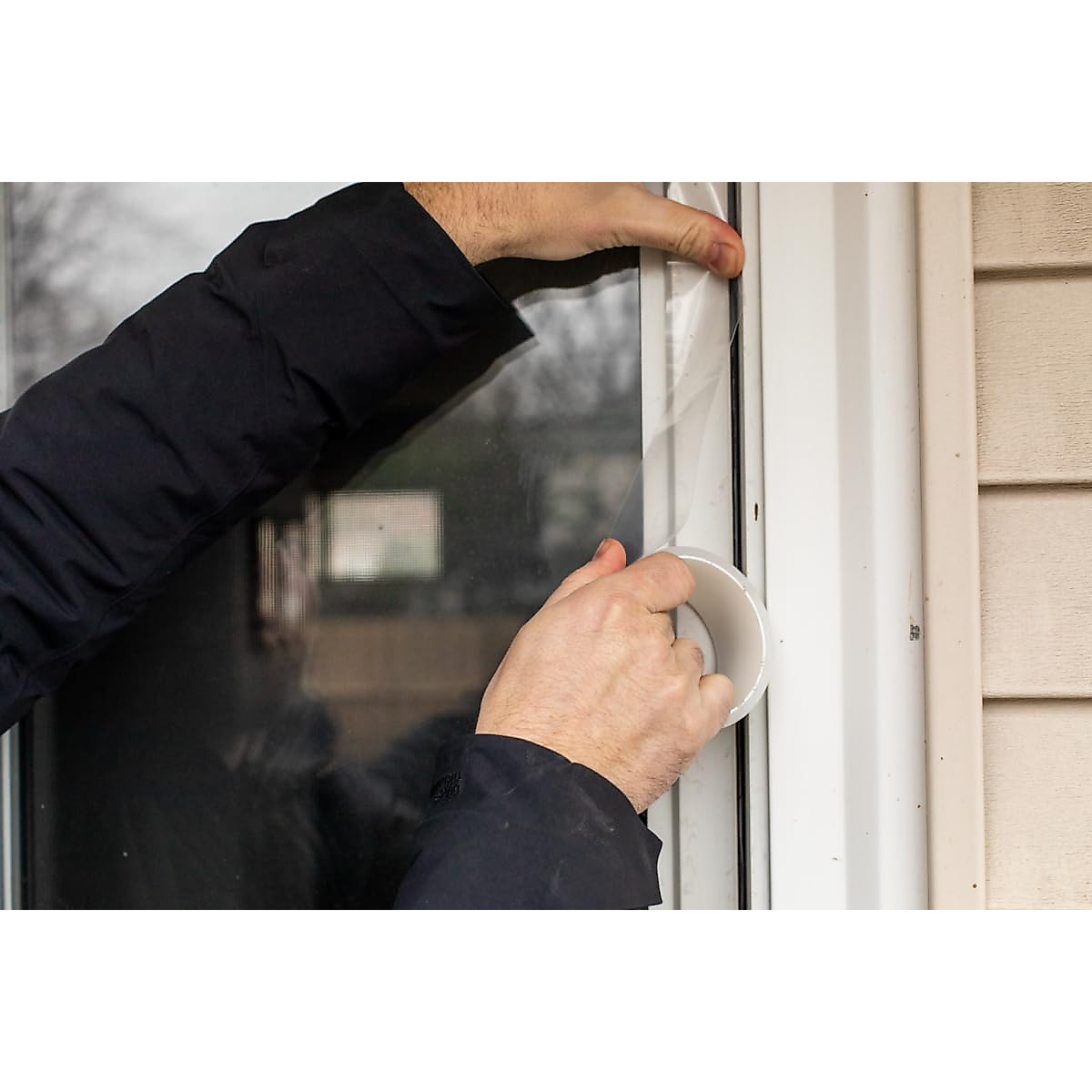 Duck Brand All Weather Indoor/Outdoor Repair Tape, Clear, 1.88-Inch x 100-Feet, Single Roll, 281230