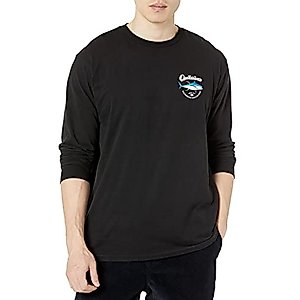 Quiksilver Men's Real One Long Sleeve Tee Shirt, Black, Large