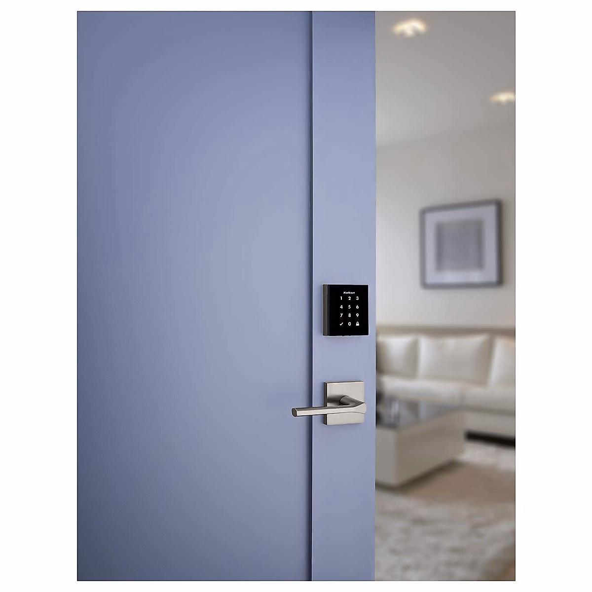 Kwikset 99540-001 Obsidian Keyless Entry Door Lock Z-Wave Plus Electronic Touchscreen Deadbolt, Satin Nickel