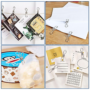 YuGtcen 52pcs Clothes Pins Heavy Duty Outdoor, 2" Lengh Stainless Steel Clothes Pins for Hanging Clothes Wire Metal Clothes Pegs Hanger Clips Clothespin Laundry Clips for Home Travel (Small)