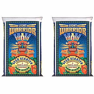 FoxFarm FX14023 Light Warrior Soilless Seed Germinator Starter Mix Garden Potting Mix, 1 Cubic Foot, 2 Pack