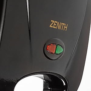 ZENITH Zenith Electric Indoor Panini Grill Maker with Zera Copper Non-Stick Grilling Plates, Countertop Bread Toaster Easy Storage 77062 0