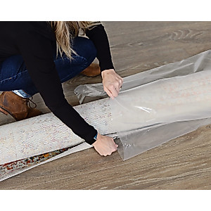 Hulsky Rug Storage Bag - 3 Mil Heavy Duty Rug Storage Bag for Moving and Storage - Fits Rugs up to 6' x 9' - No Vent Holes