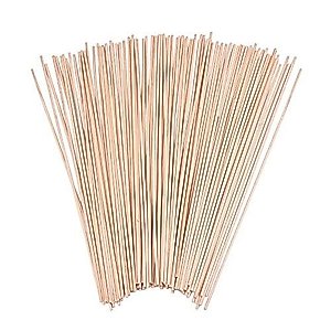 BFDYY Unfinished Natural Wood Craft Dowel Rods 100 Pack(Wood color-12 x 1/8 Inch)