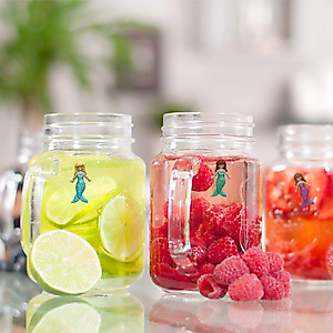 Simply Charmed Mermaid Magnetic Wine Charms and Glass Markers Set of 6 - Great Mermaid Gift for Women