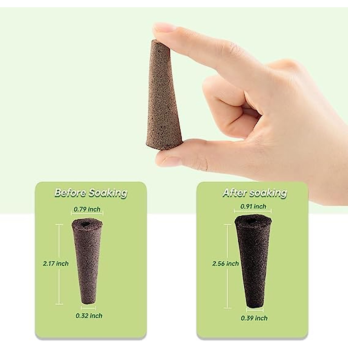 INOVASHON Grow Sponges for Hydroponics, Hydroponics Growing System Plant Sponge, Hydroponics Supplies Starter Kit, Herb Indoor Gardening System, Replacement Plant Germination Kits (50 Packs)