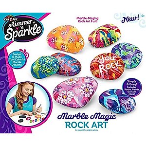 Shimmer ‘n Sparkle Marble Magic Rock Art Craft Kit