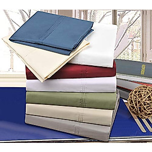 Superior Cotton Percale Deep Pocket, California, Blush, 4-Pieces Set, Cal King Sheets