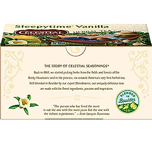 Celestial Seasonings Herbal Tea, Sleepytime Vanilla , 20 Count