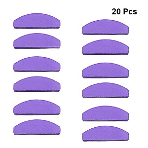 Beaupretty 20PCS nail file for acrylic nails nail sanding block pedicure nail buffer nail files Toenail File nail emery board False Nail File Fingernail File nail art tool bulk purple Remover