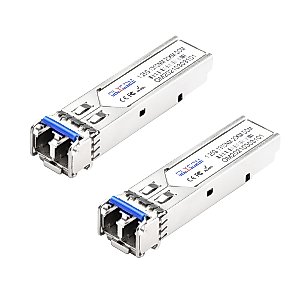2pcs Industrial SFP Module 1.25Gb/s 20km Fiber Transceiver Duplex LC 1310nm Single-Mode DDM