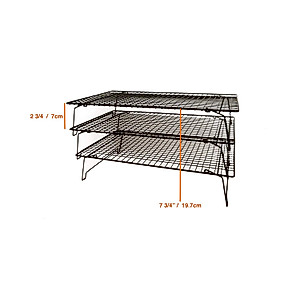 Sunflair Professional Grade 3 Tier Cross Grid Cooling Rack (set of 3)