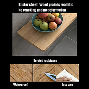 Wall-Mounted Table Wall Desk, Drop-Leaf Computer Table, Folding Heavy Duty Shelf Bracket Bench Table, Kitchen Dining Desk, for Office/Laundry Room