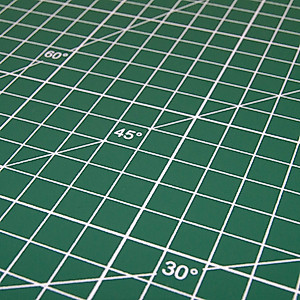 450mm x 300mm x 3mm Self-Healing Cutting Mat 5 Layers (Metric and Standard Measuring) by EX ELECTRONIX EXPRESS (1 Pack)