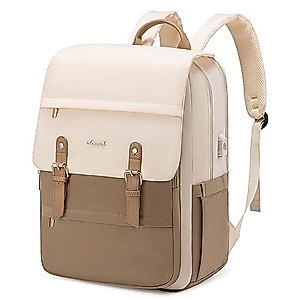 LOVEVOOK Laptop Backpack Purse for Women Vintage Travel Computer Backpack Fashion 17 Inch Airline Approved Carry on Backpack Large Teacher Nurse Bag for Work Business College, Black