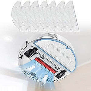 plplaaobo 20pcs Sweeping Robot Disposable Mop Pads, Washable Replacement Mop Cloth Pad for Roborock, Mopping Cloth Replacement Cleaning Pads Fit for Xiaomi Roborock S7