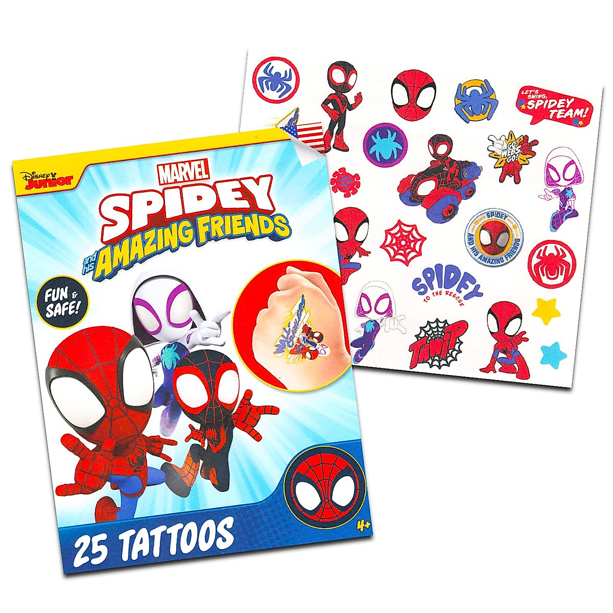 Spiderman Backpack with Lunch Box Set - Bundle with Mini 11" Spidey and His Amazing Friends Backpack, Spiderman Lunch Box, Water Bottle, Temporary Tattoos, More | Spiderman Backpack for Boys 4-6