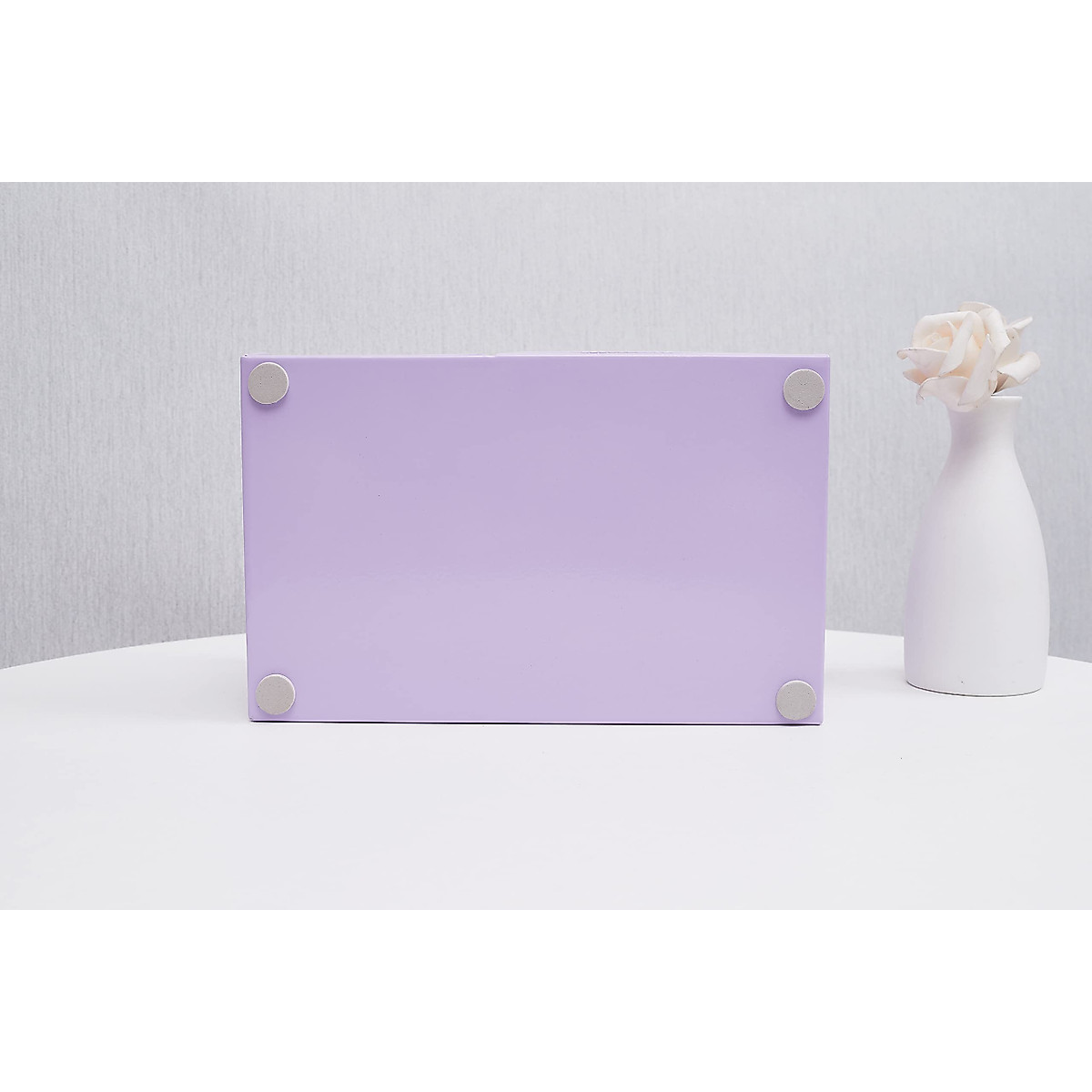 Annova Mesh Desk Organizer Office with 7 Compartments + Drawer/Desk Tidy Candy/Pen Holder/Multifunctional Organizer - Light Purple / Lavender