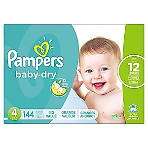 Pampers Baby-Dry Disposable Diapers, Economy