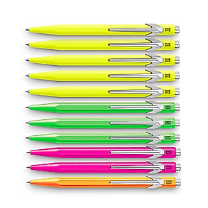 CREATIVE ART MATERIALS Caran D'ache Ballpoint Pen Metal Fluor Orange (849.030)