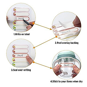 Baby Bottle Labels for Daycare Supplies, 128PCS Waterproof Daycare Labels Self Laminating, Dishwasher Safe, Name Labels for Kids School Stuff, Toddler Name Stickers Tags for Water Bottle Sippy Cup