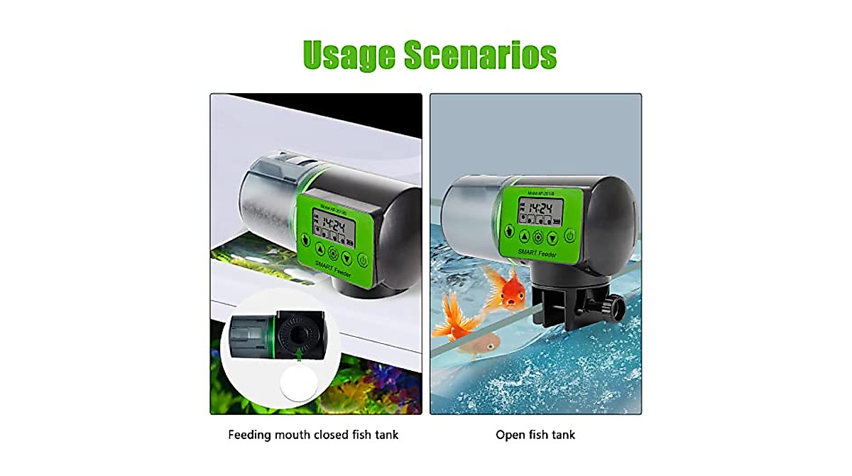 Smart Aquarium Mini Automatic Fish Feeder - Reliable & Easy to Use