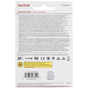 SanDisk 128GB Ultra SDXC UHS-I Memory Card - 100MB/s, C10, U1, Full HD, SD Card - SDSDUNR-128G-GN6IN