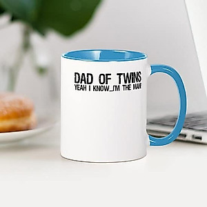 CafePress Dad Of Twins Mug Ceramic Coffee Mug, Tea Cup 11 oz