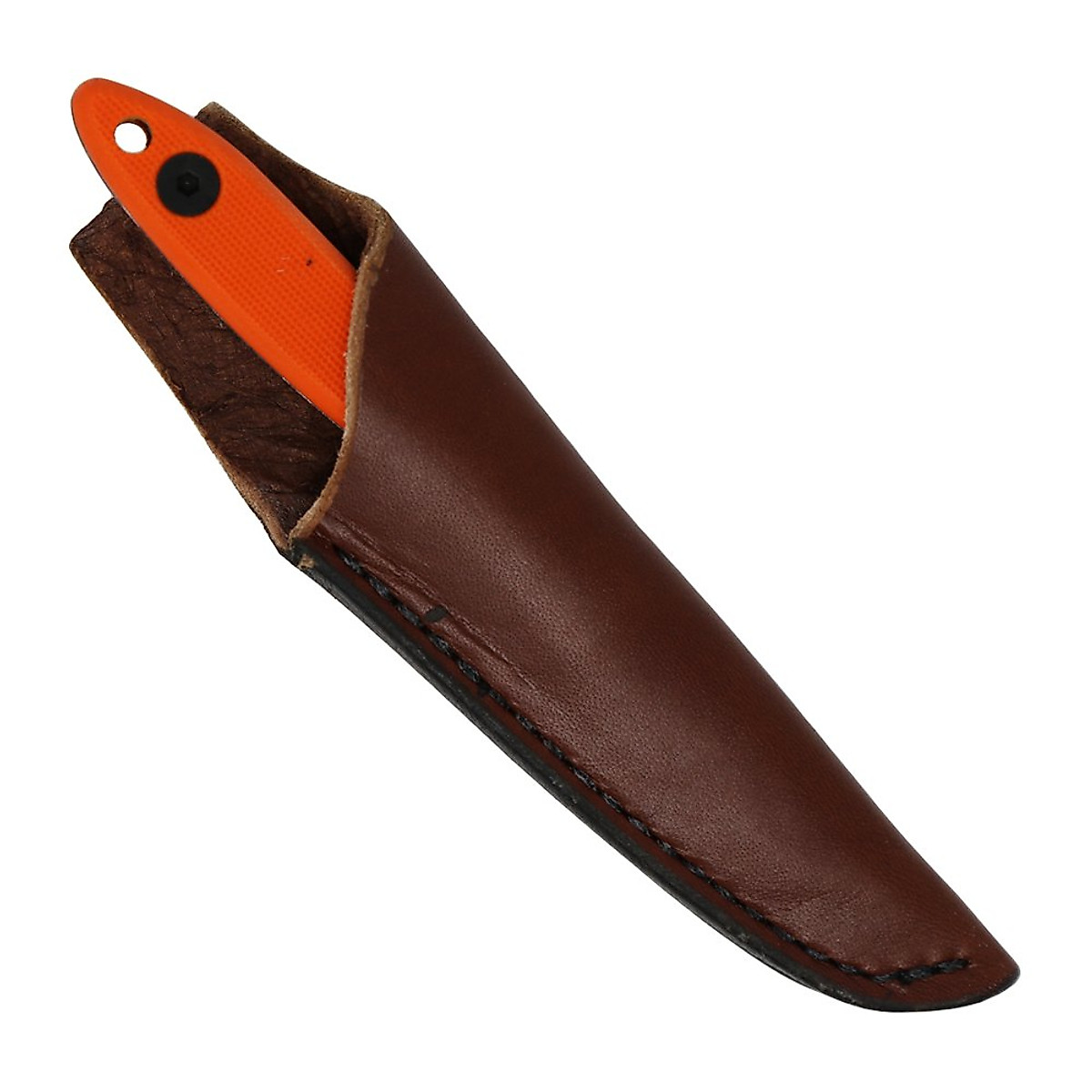 ESEE Knives Cody Rowen CR2.5 Hunting Camping Fixed Blade Knife w/Leather Sheath (Orange)