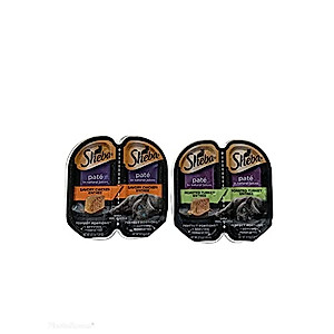 Sheba Perfect Portions Pate Wet Cat Food Cuts in Gravy Variety Pack All Flavors, Beef, Chicken, Salmon, Turkey, Tuna, White Fish, Multipack (24 Servings) with Lara's Booklet Bundle